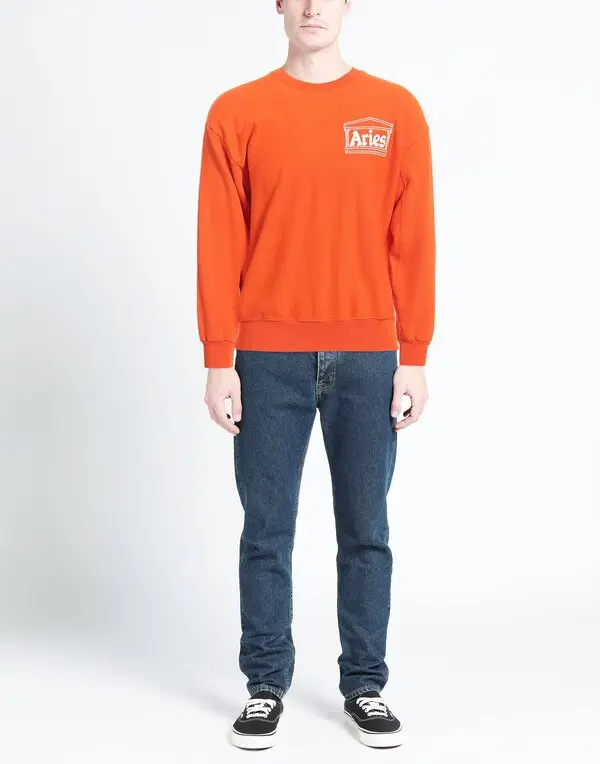 Aries Cotton Sweatshirt - Orange