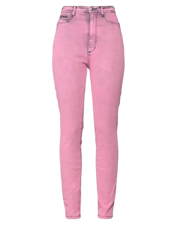 Philipp Plein Skinny High-waisted Jeans - Pink
