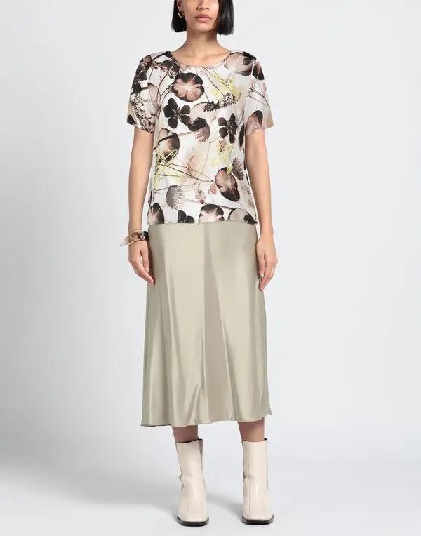 TRUSSARDI Floral-print Satin Top