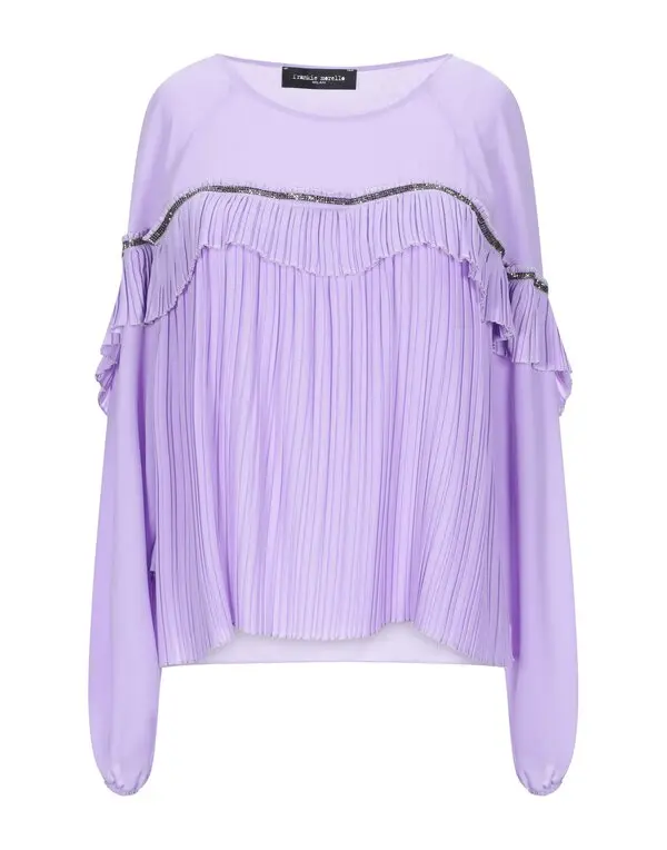 FRANKIE MORELLO Ruched Top - Light Purple