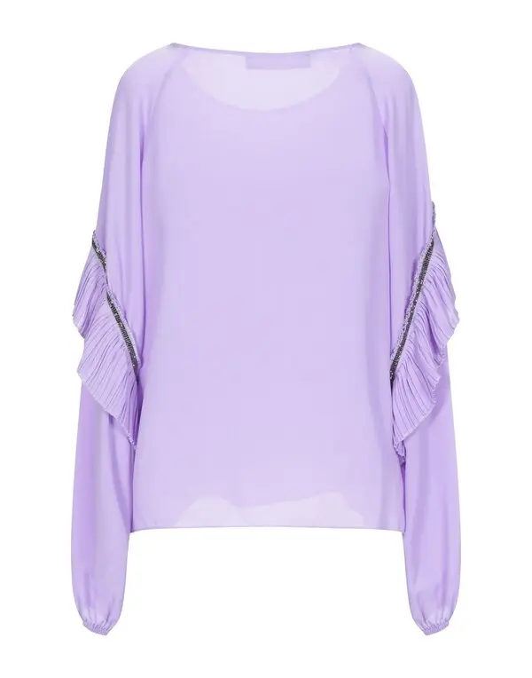FRANKIE MORELLO Ruched Top - Light Purple