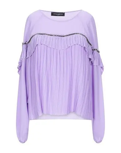 FRANKIE MORELLO Ruched Crepe Top