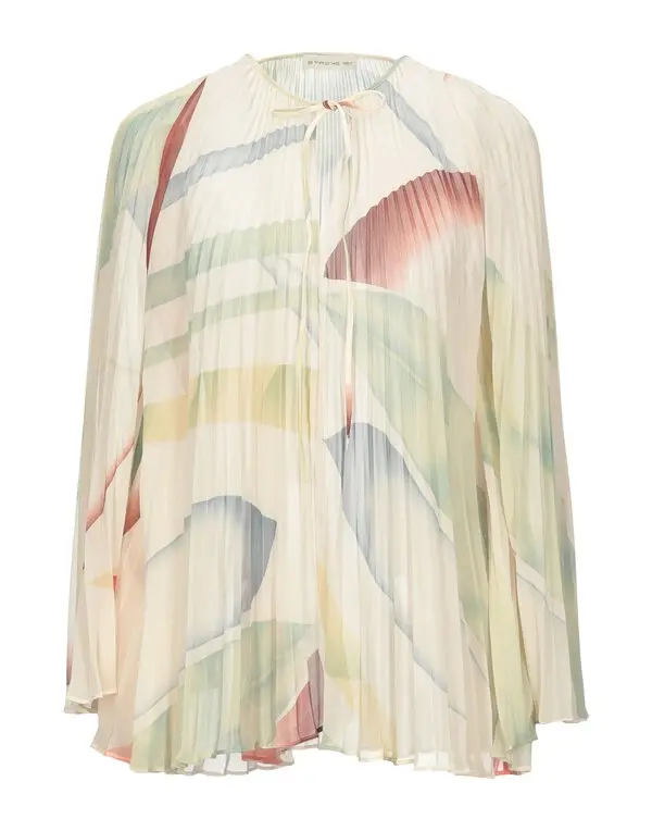 Etro Floral Print Crepe Top - White