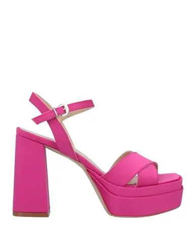 NILA & NILA Ankle Strap Sandals - Fuchsia