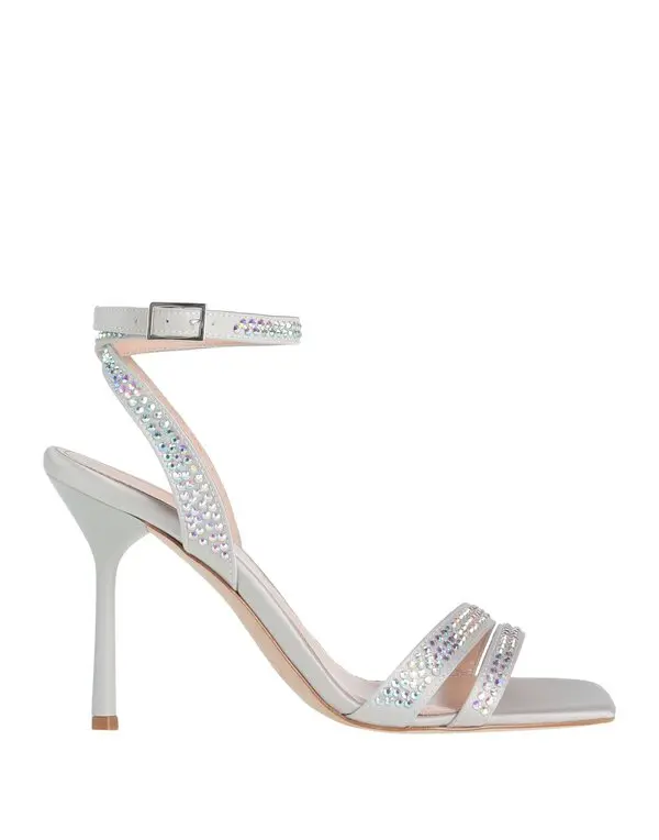 Liu Jo Embellished Sandals With Crystal Detailing - Grey