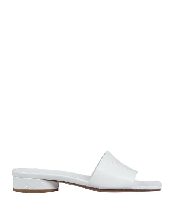 Maison Margiela Sandals Leather In White - 43% Off  display picture 1