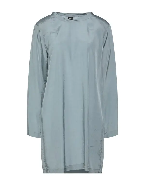 Aspesi Acetate And Cupro Satin Top - Blue
