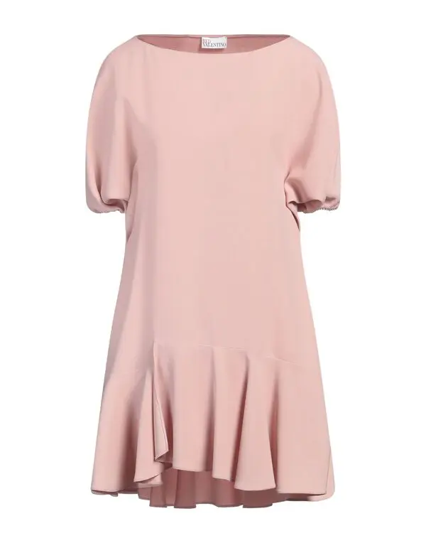 Red Valentino Mini Dress In Acetate And Viscose - Pink