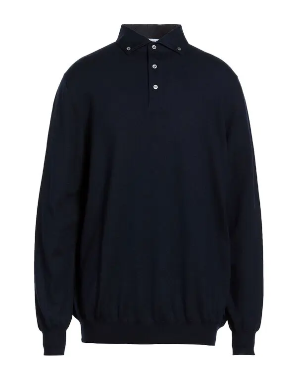 GRAN SASSO Virgin Wool Polo Sweater