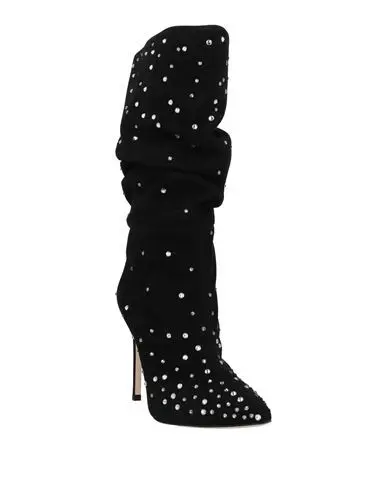 Paris Texas Leather Boots With Appliqués And Crystals
