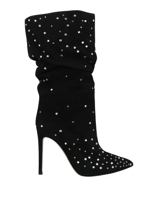 Paris Texas Leather Boots With Appliqués And Crystals