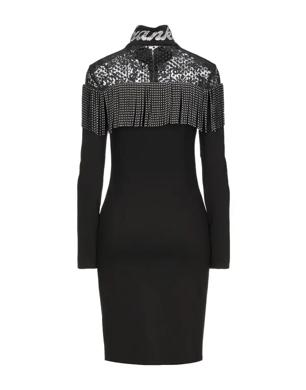 FRANKIE MORELLO Mini Dress With Lace And Crystals
