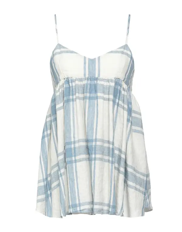 Aspesi Linen Checked Camisole