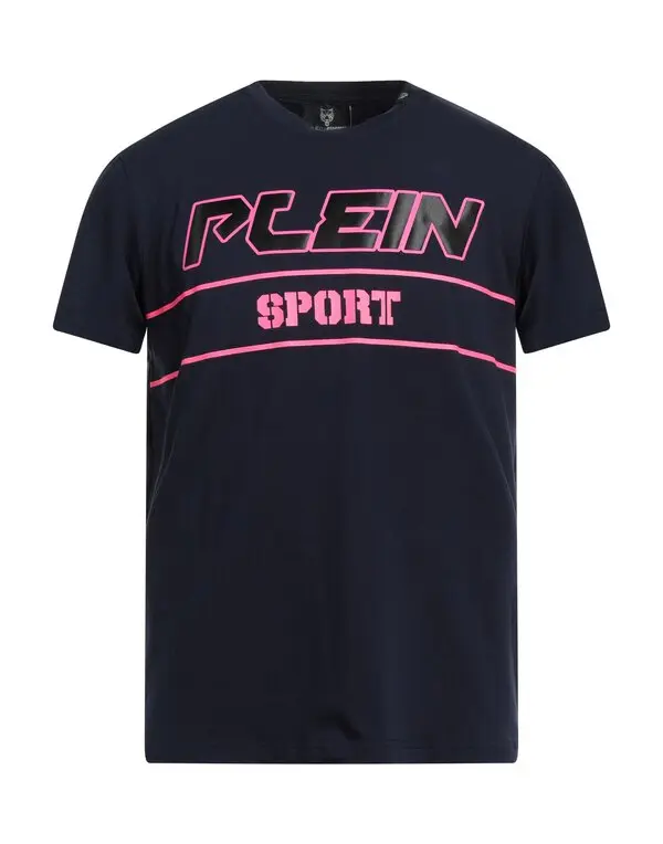 PLEIN SPORT T-shirt Size Cotton, Elastane - Dark Blue