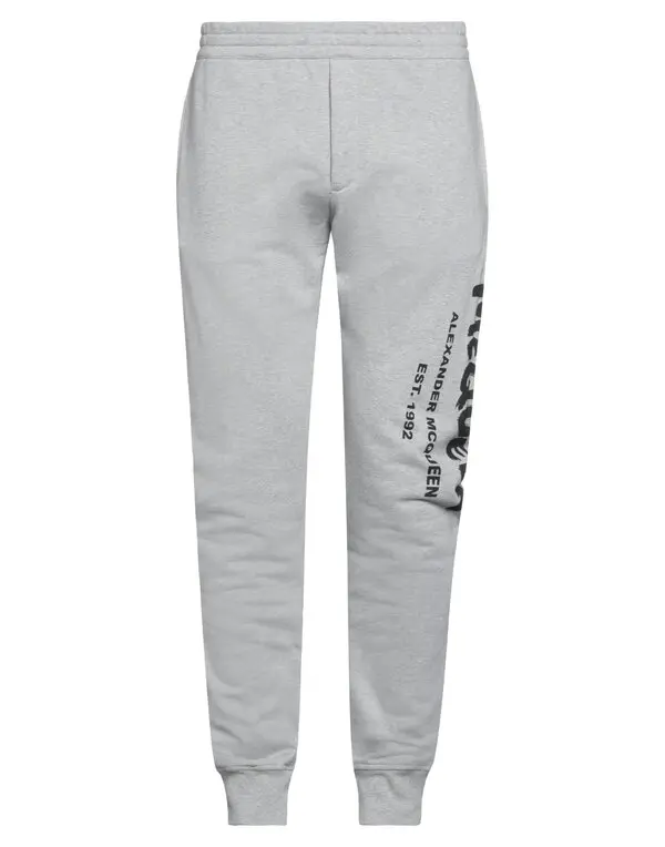 Alexander McQueen Pants Size Cotton - Grey