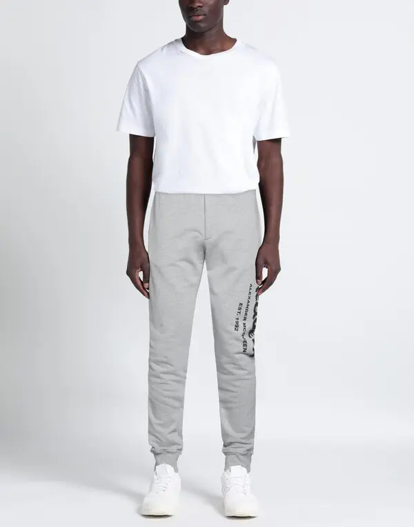 Alexander McQueen Pants Size Cotton - Grey