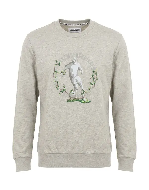 BIKKEMBERGS Sweatshirt With Graphic Print - Grey