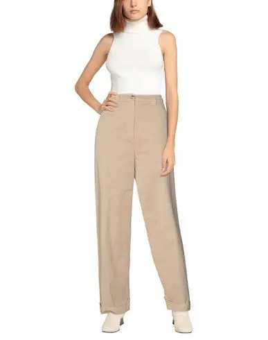 SEMICOUTURE Straight-leg Twill Pants - Beige