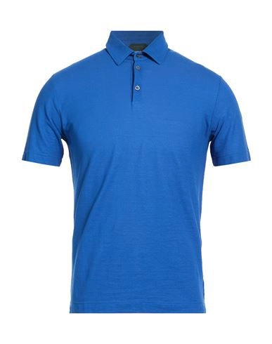 ZANONE Polo Shirt Size Cotton - Blue