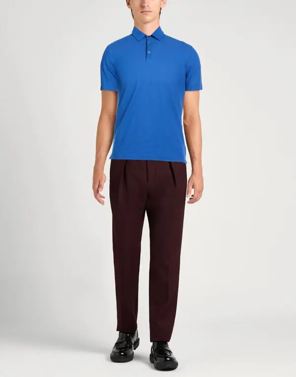 ZANONE Polo Shirt Size Cotton - Blue