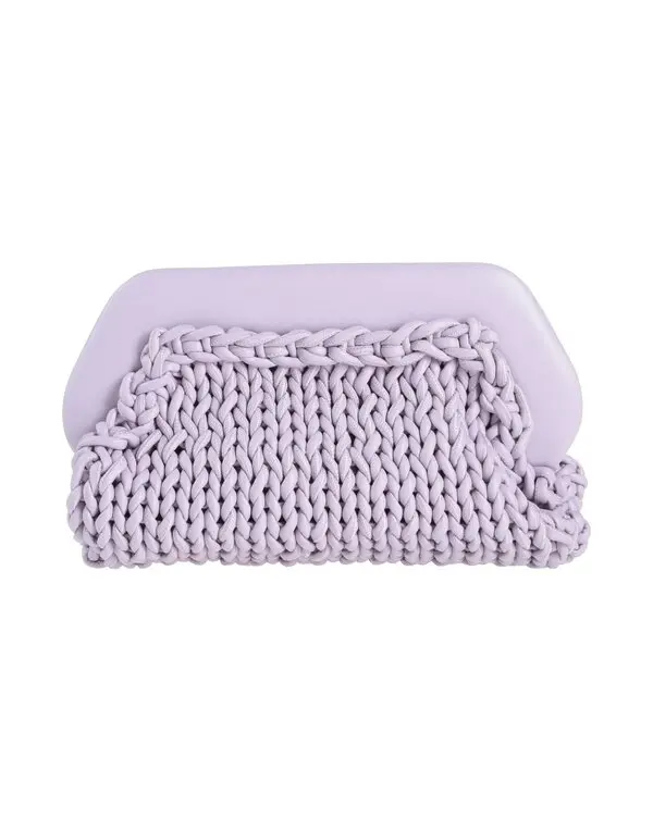THEMOIRE Textile Fiber Clutch - Lilac