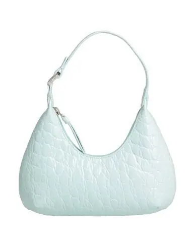 By Far Lime Cowhide Hobo Bag - Blue