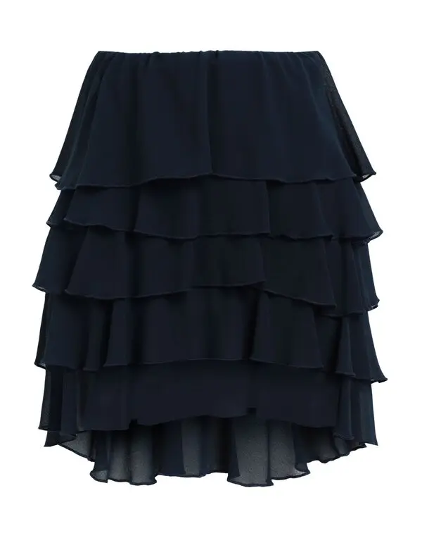 SOALLURE Mini Skirt - Midnight Blue