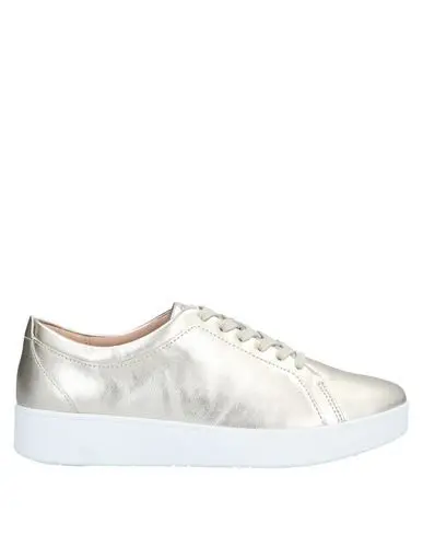 Fitflop Laminated Leather Sneakers - Platinum