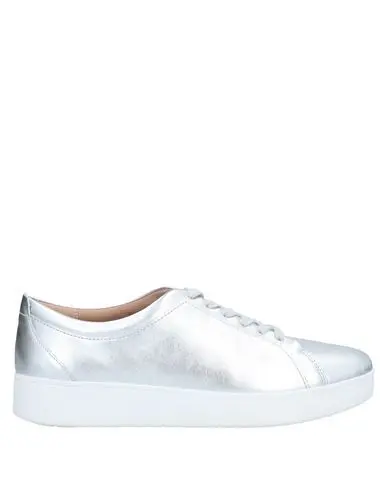 Fitflop Laminated Leather Sneakers - Silver