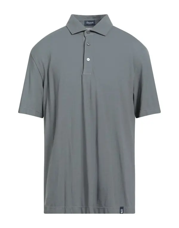 DRUMOHR Polo Shirt Azure Size Cotton - Grey