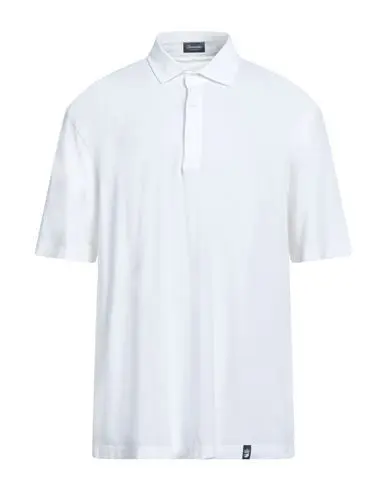 DRUMOHR Polo Shirt Azure Size Cotton - White