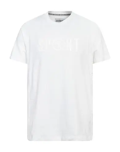 BIKKEMBERGS T-shirt Size Cotton, Elastane, Polyester - White