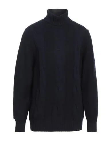 BROOKSFIELD Cable-knit Turtleneck - Navy Blue