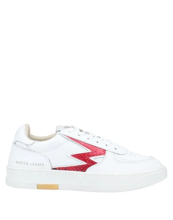 MOACONCEPT Sneakers In Leather With Snakeskin Print