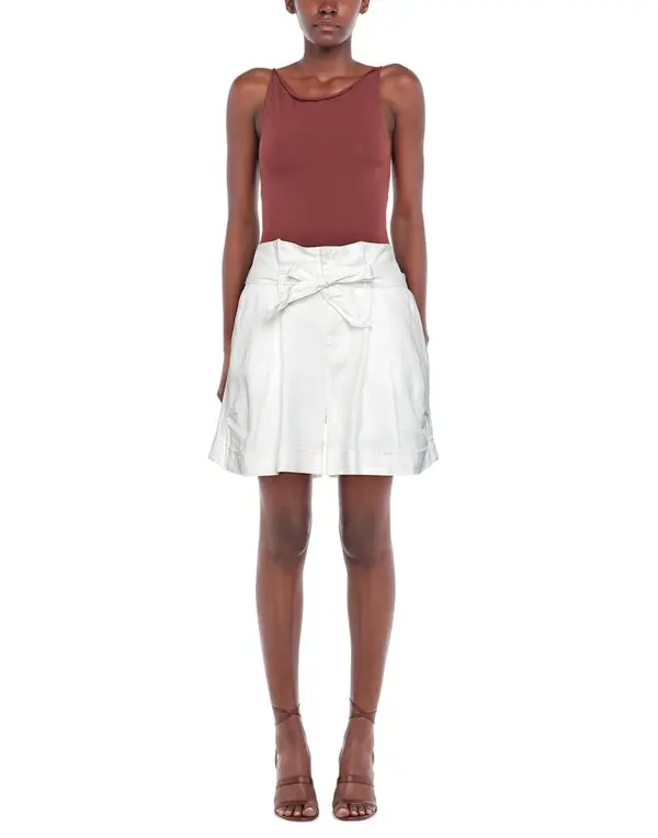MANILA GRACE Linen Bermuda Shorts