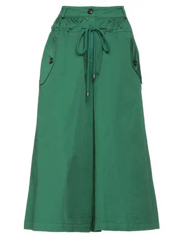 SEMICOUTURE Wide Leg Cotton Blend Pants - Green