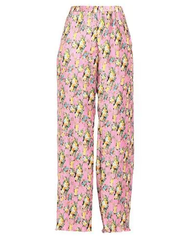 MSGM Floral-print Pleated Pajama Pants - Pink