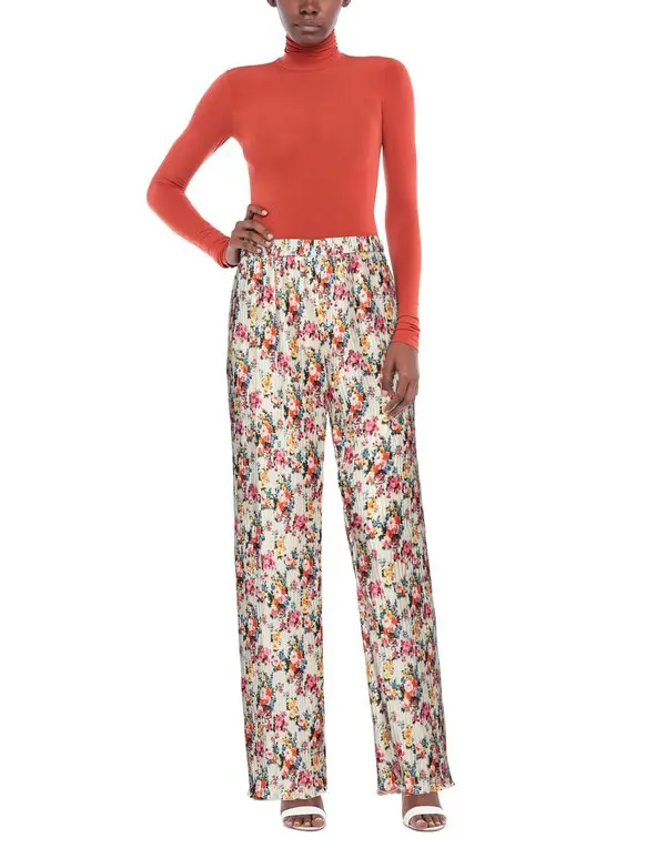MSGM Floral-print Pleated Pajama Pants