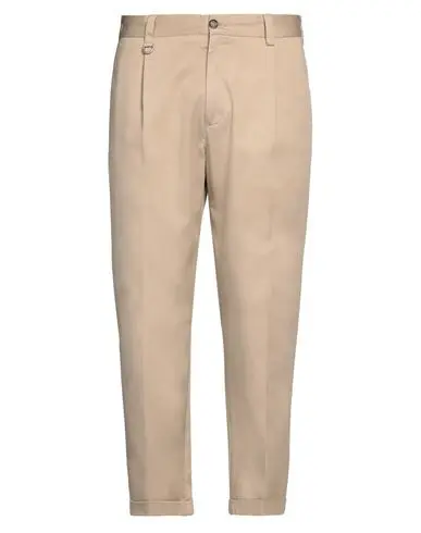 PAOLO PECORA Pants Size Cotton, Elastane - Khaki