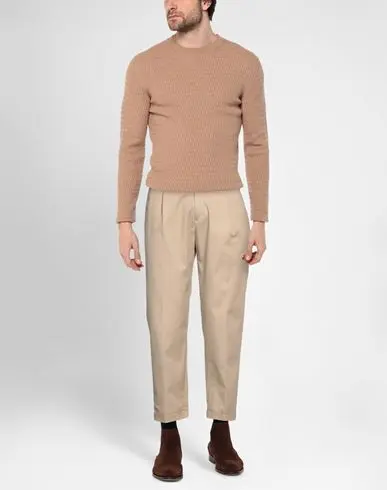 PAOLO PECORA Pants Size Cotton, Elastane - Khaki