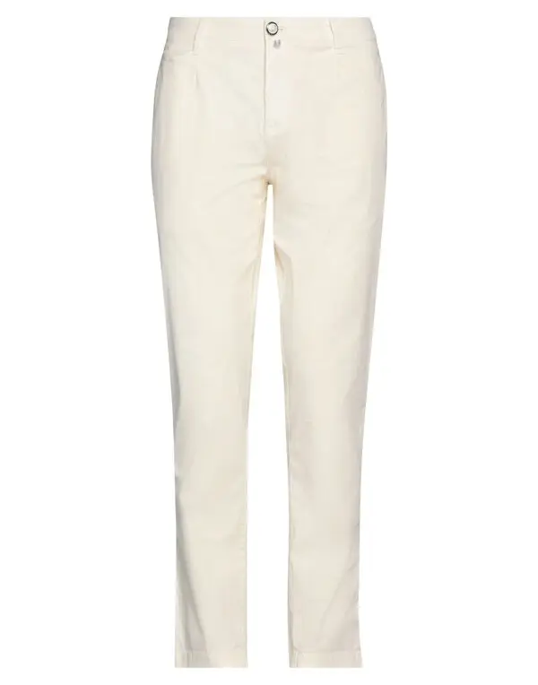 JACOB COHЁN Pants Size Cotton, Elastane - White