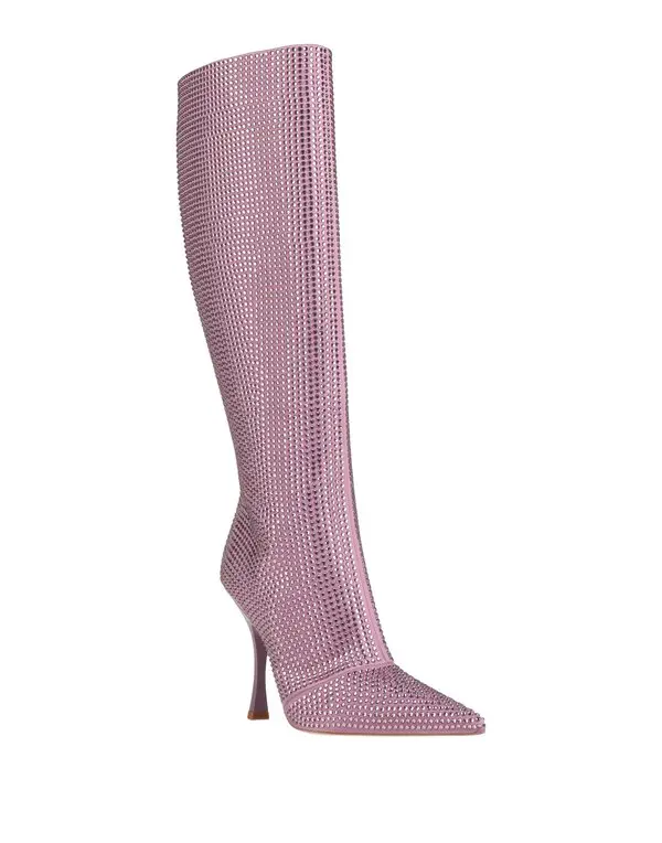 Liu Jo Embellished Textile Boots - Pink