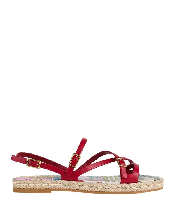 TOD'S Leather Espadrilles - Red