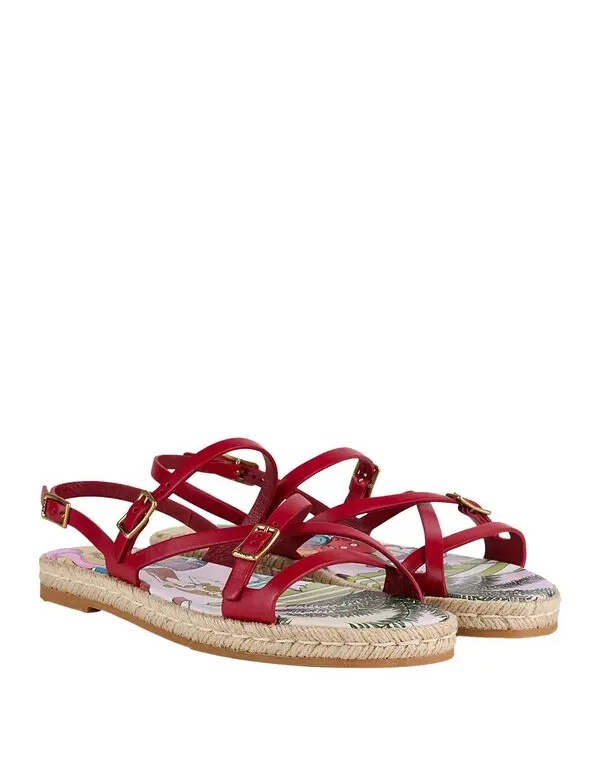 TOD'S Leather Espadrilles - Red