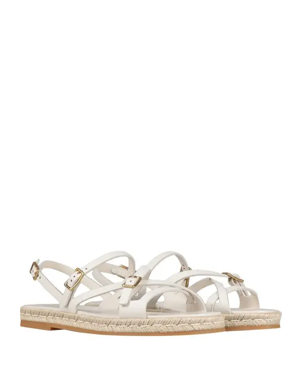 TOD'S Leather Espadrilles - White