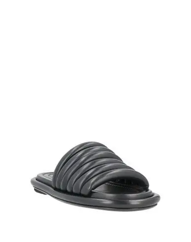 Marsèll Calfskin Slide Sandals - Black