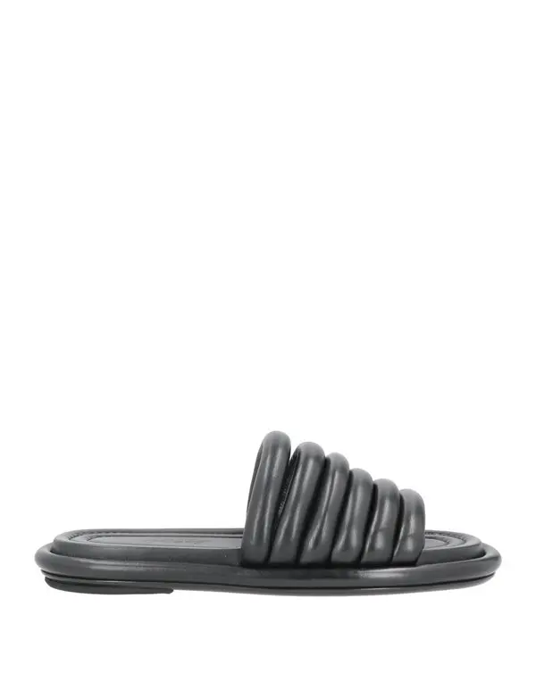 Marsèll Calfskin Slide Sandals - Black