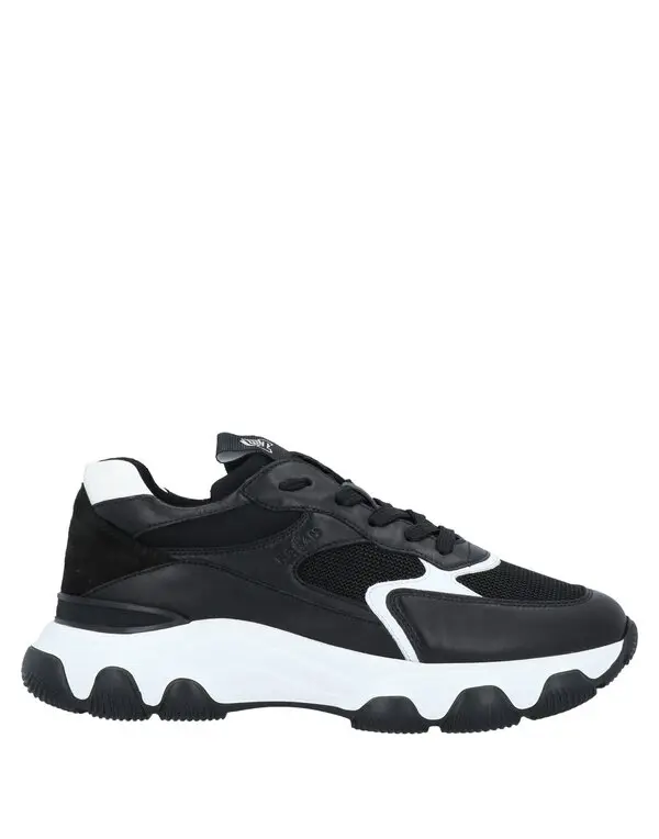 Hogan Sneakers In Soft Leather And Techno Fabric