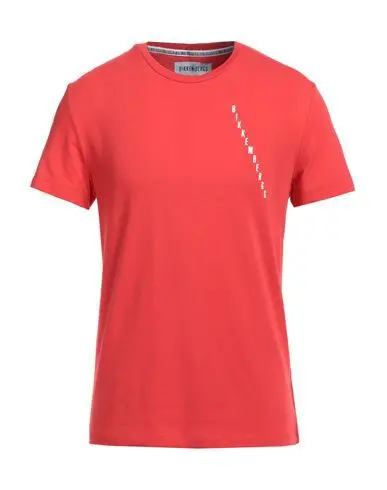 BIKKEMBERGS T-shirt Size Cotton, Elastane - Red