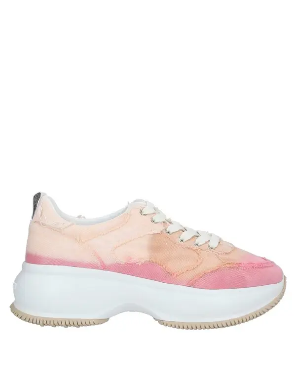 Hogan Multicolor Textile Sneakers - Pink